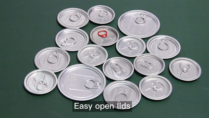 Aluminum Easy Open Lids - Ideal for Cans & Custom Orders