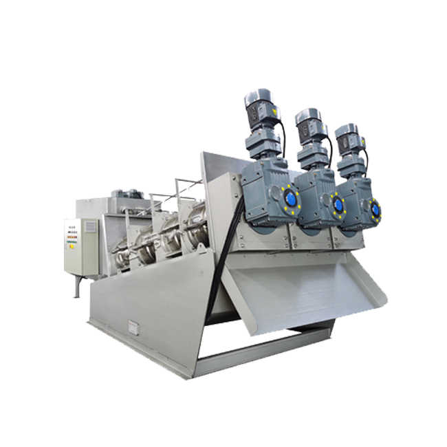 Small Footprint 80kg/h To 158kg/h Qtn-500 Rotary Drum Sludge Dewatering ...