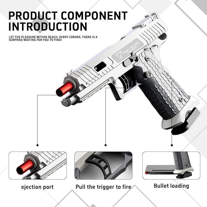Oyuncak Tabanca Kabuğu - Çocuklar ve Yetişkinler için Eğlence ve Güvenlik