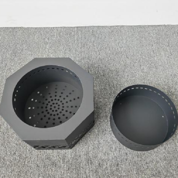 Octagonal Smokeless Fire Pit for Outside Outdoor Small Bonfire Pit ...