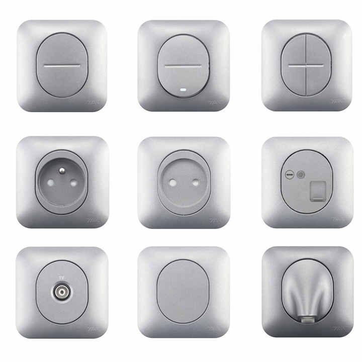 Dual-Control French Wall Switches Electrical Product Switches ...