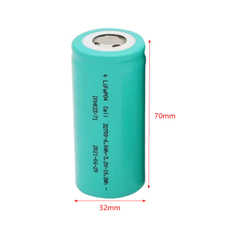 OEM 32700 Lifepo4 Battery Cell 3.2v 6000mah Rechargeable 32700 6Ah 3.2V ...