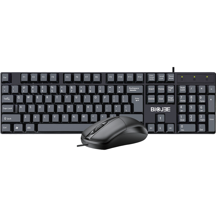 BIOJEE T18 Wired Keyboard Mouse Combo - Backlit & Programmable