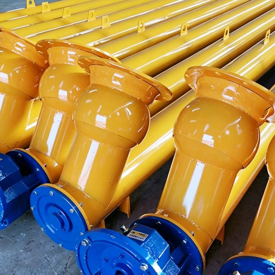 Heavy Duty Automatic Motor Concrete Screw Conveyor Efficient Bulk ...