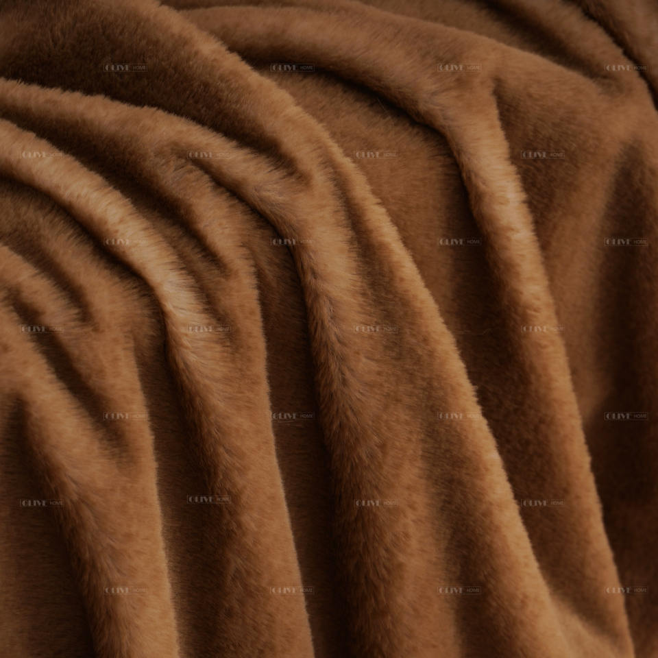 Best Selling Custom Pattern Solid Color Reversible Faux Fur Throw ...