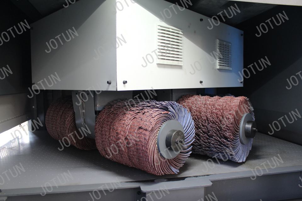 Steel Sheet Plate Wired Drawing Finishing Buffing Deburring Machine for ...