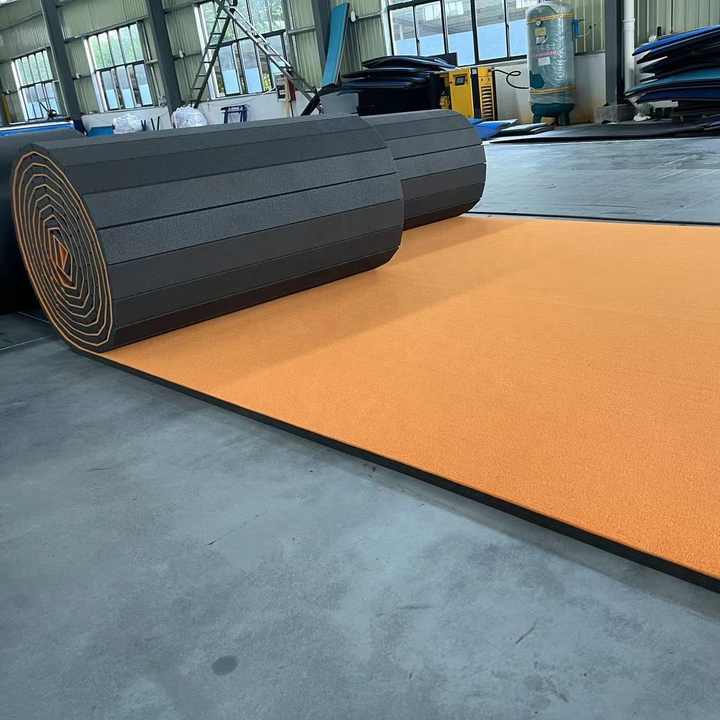 Home Cheer Mats - Orange Carpet Roll Out Mats for Gymnastics