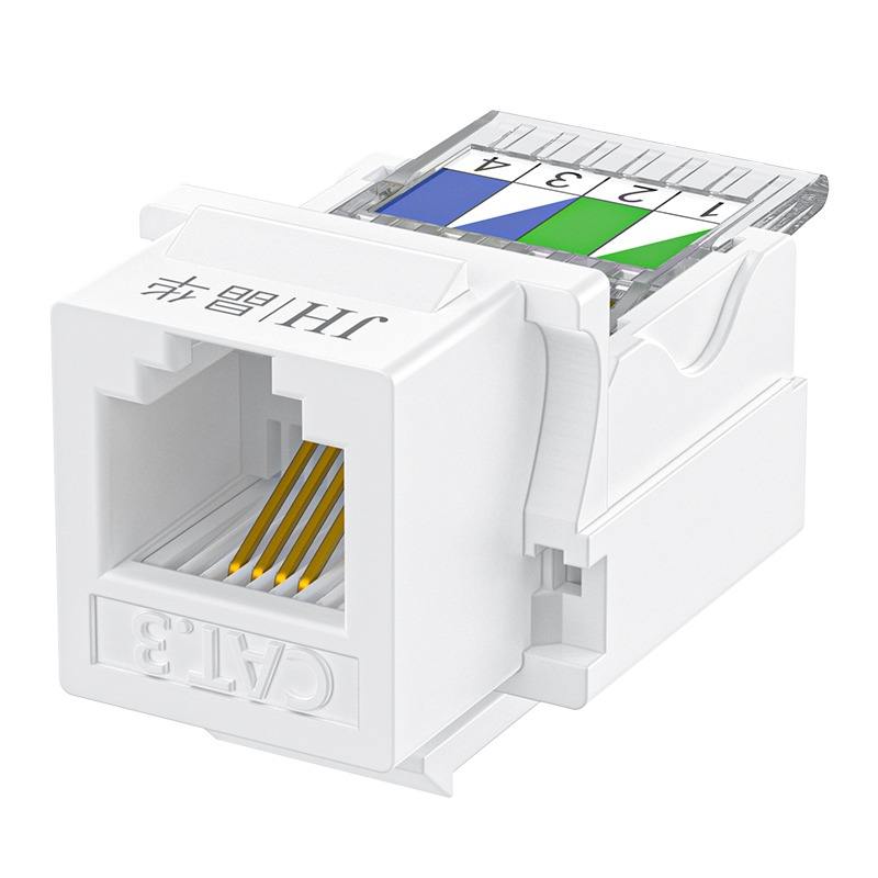 Custom Telephone Keystone Jack Rj11 Cat3 Phone UTP Tool White Interior ...