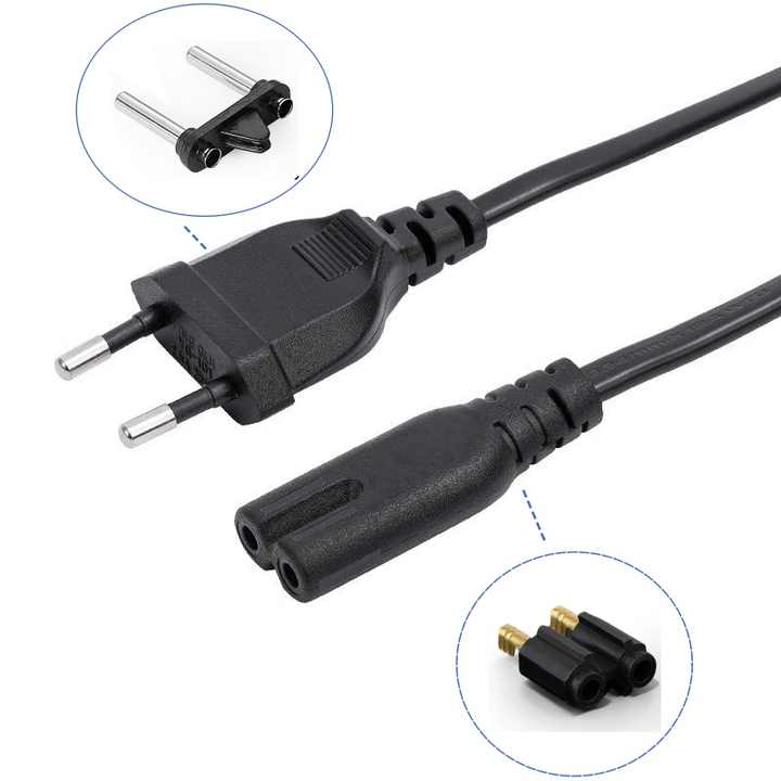220V AC High Voltage Power Cable PVC Insulated 3-Pin European 10A IP11 ...