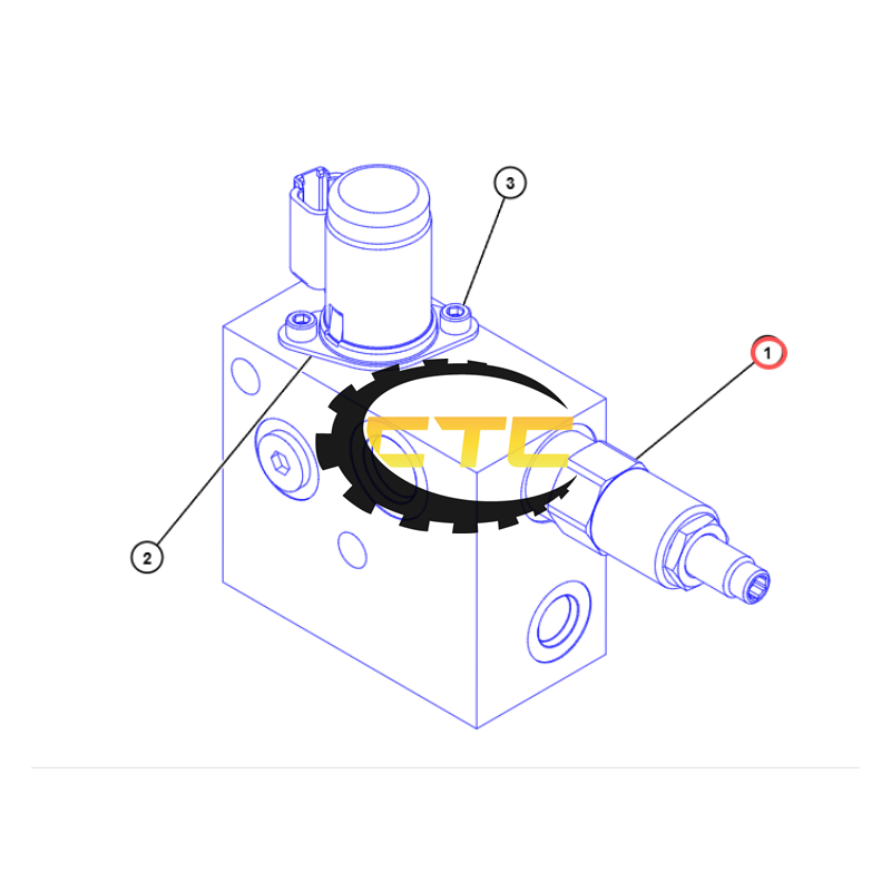 Original Brand New Pilot Pressure Reducing Valve As for Caterpillar 320 ...