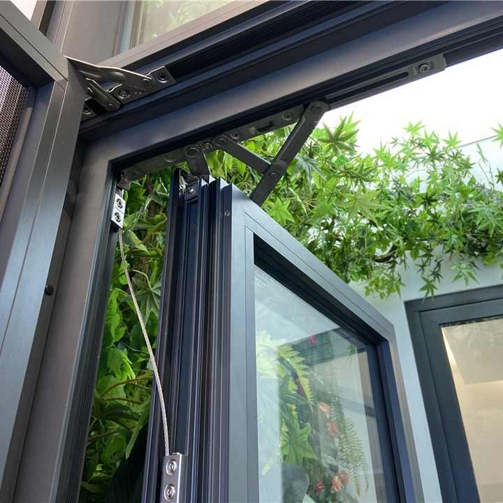Custom Aluminum Window Hurricane Impact Proof Double Glazed French Bay ...
