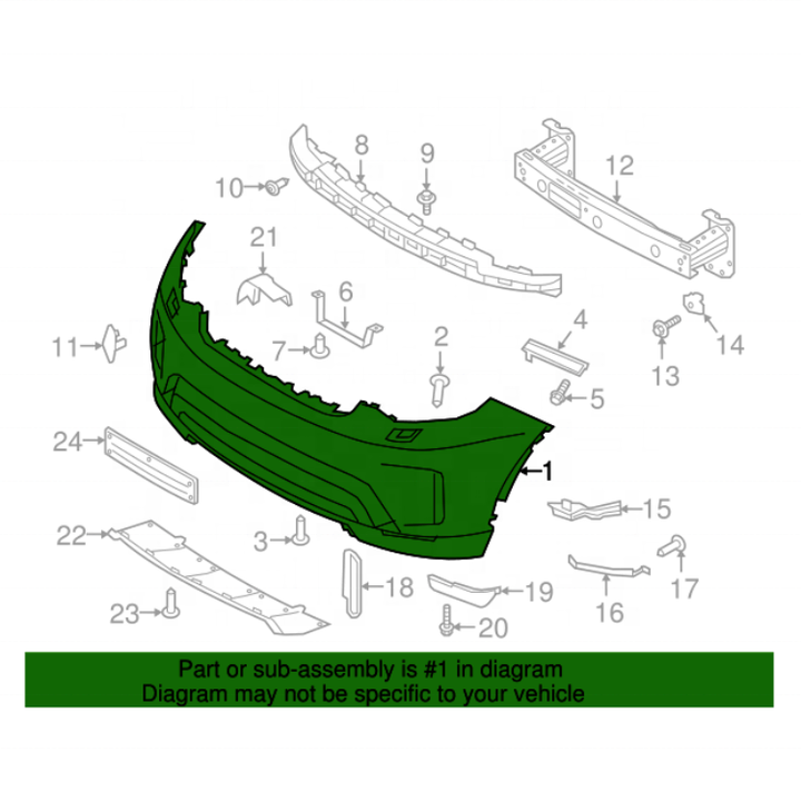 OEM LR083059路虎发现4 2017-2021汽车前保险杠| Alibaba.com