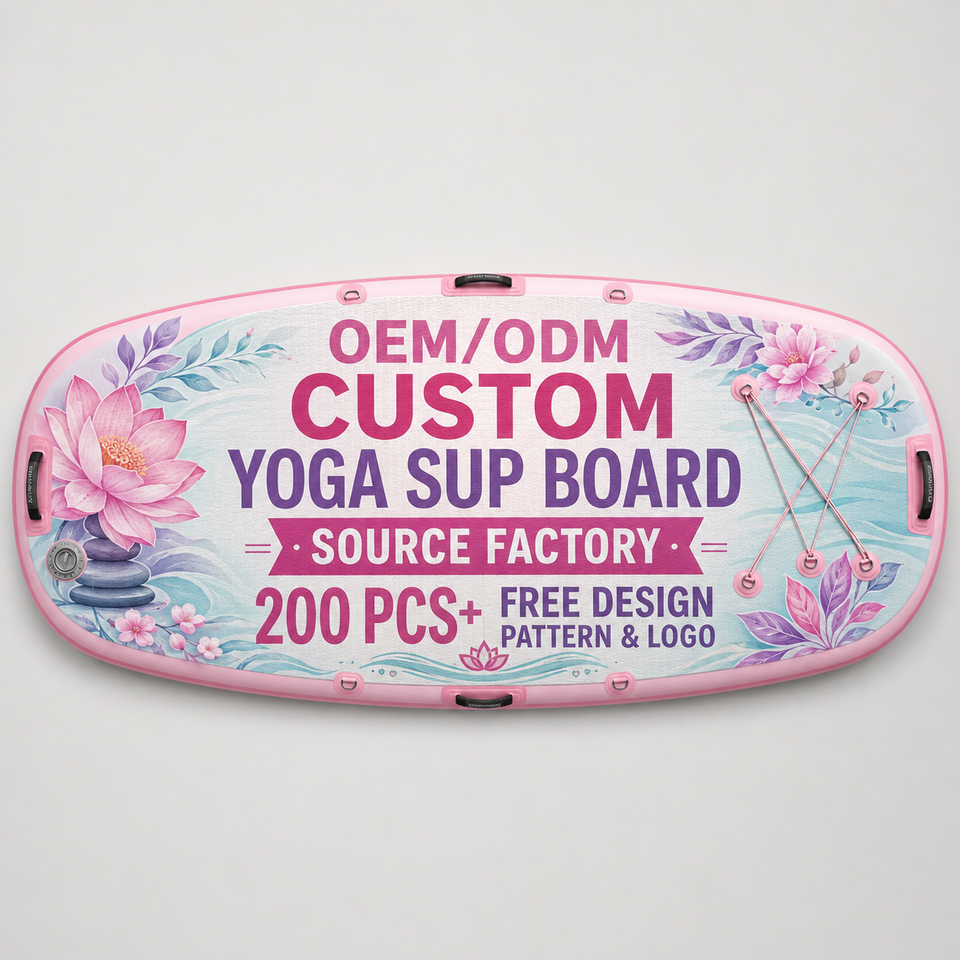Reinforced Stitch Rail Inflatable Yoga Board With Seamless Weld for ...