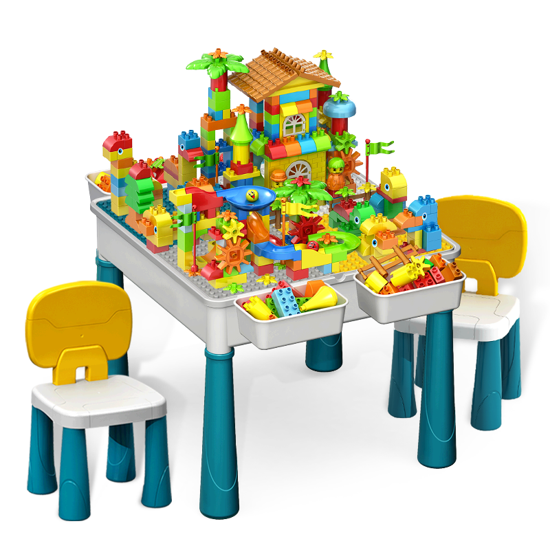 Hot Sale Colorful DIY Plastic Building Blocks Tables for Children ...