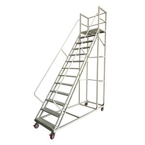 Purchase Portable and Freestanding movable ladder with wheels - Alibaba.com