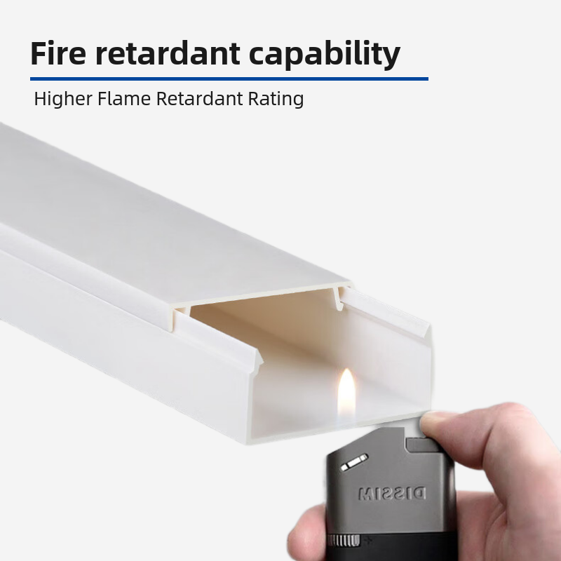 UPVC Single Compartment Trunking-Surface Mounted Wire Management Duct ...