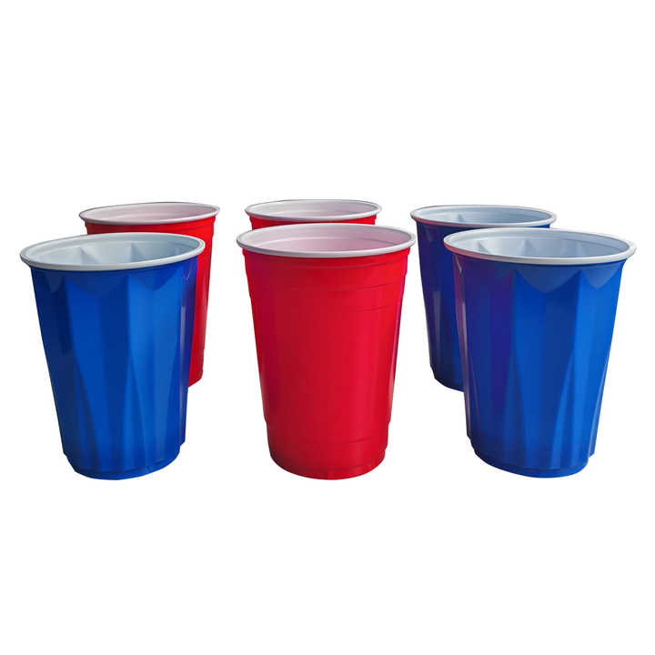 16OZ Colored Plastic Cups Bulk Rainbow Cold Drink Disposable Fruit ...
