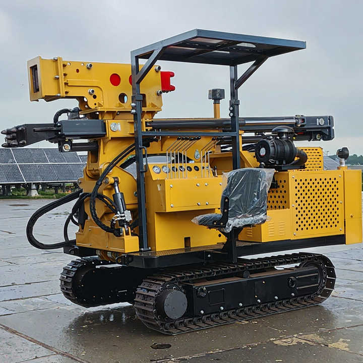 Construction Equipment Solar Pile Driver with Engine Pump Motor Core ...