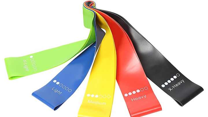 TOPKO Custom Printed Logo Bulk Gym Fitness Latex Bands
