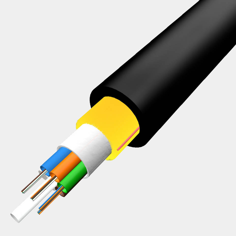 OEM Customize Fibre Optic ADSS Cable with LSZH Jacket Outdoor Self ...