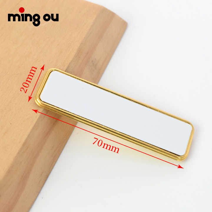 Custom Plate Blank Metal Magnet Name Button Badge Sublimation Magnetic ...