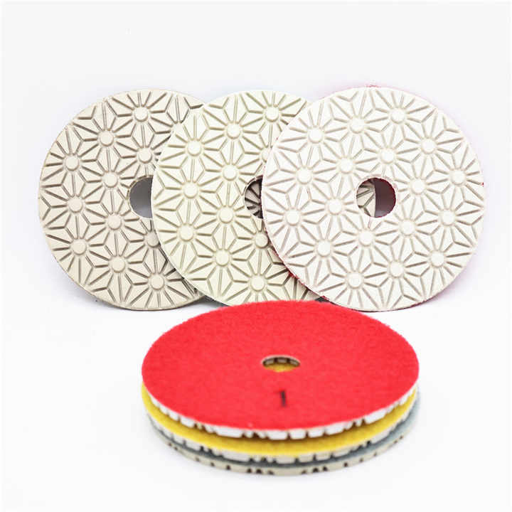 4 Inch Diamond 3 Step Wet Polishing Pad Diamond Polish Pad Porcelain ...