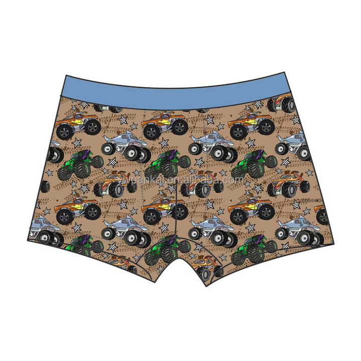 Customize Logo Kids Boys Underwear Wholesale Camo Print Bamboo Fiber ...