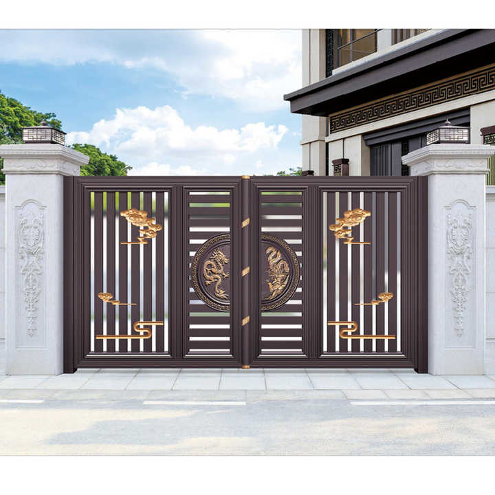 Double Flush Courtyard Entrance Gate - Stylish & Durable