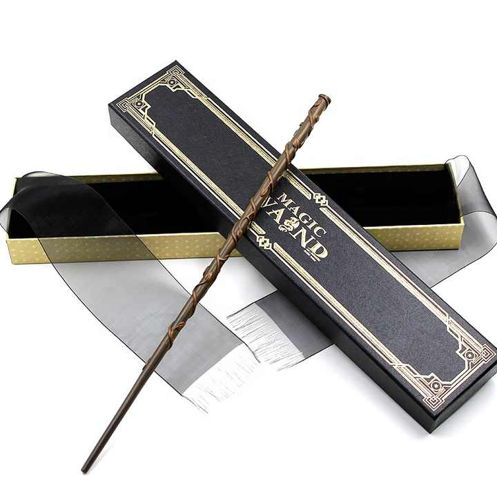 MC3 Black Magic Wand Box Hermione Granger Steel Metal Core Wand