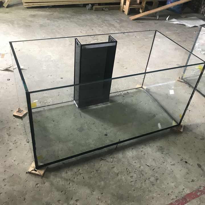Frameless Ultra Clear Glass Fish Tank with Overflow Box