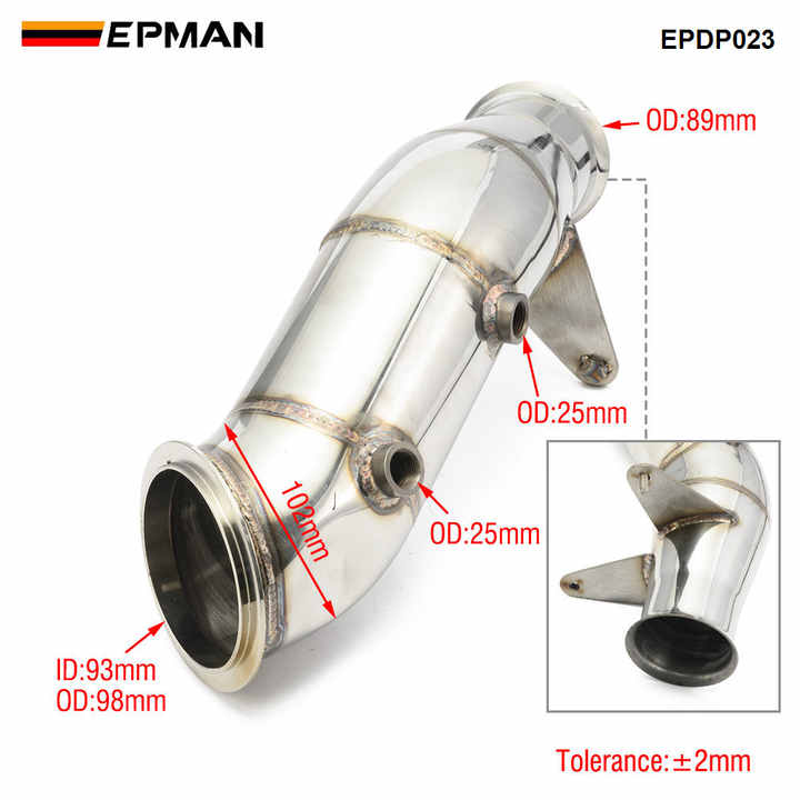 EPMAN Turbo Down Pipe Kit for BMW 2007-2013 M135i/xi M235i/xi 435i/xi ...