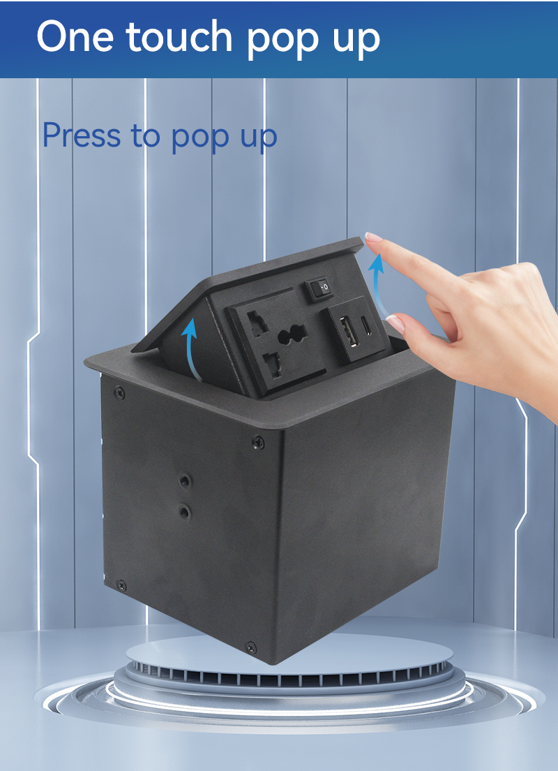 Universal Furniture Recessed Box Package Socket Set UK US AU Recessed ...