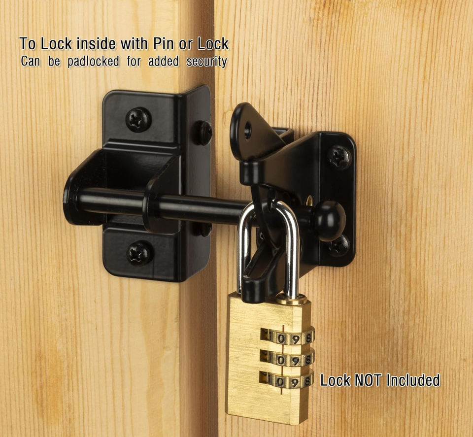 Self Locking Gate Latch for Wooden Fence,Heavy Duty Gravity Fence Latch ...
