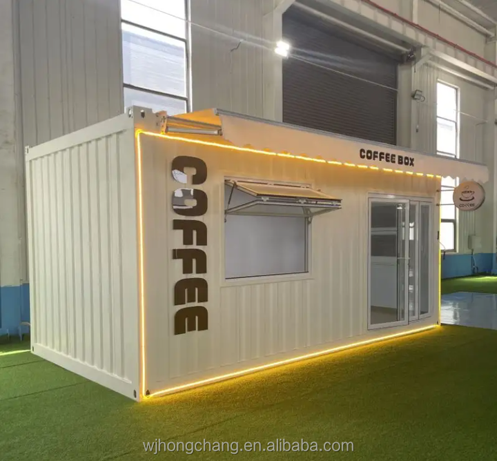 Prefabricated Mobile Shop Coffee Shop Container Coffee Bar Container ...