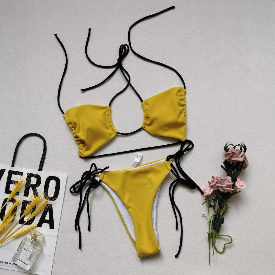 Wholesale Custom Printed Logo Luxury Swimwear Tan Through