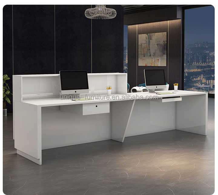 Elegant Reception Counter - Modern Gym Front Desk Table