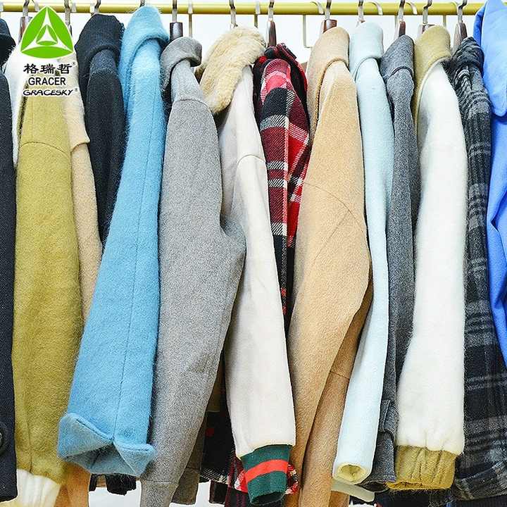Winter Used Clothes Women Worsted Coat Second Hand Clothing
