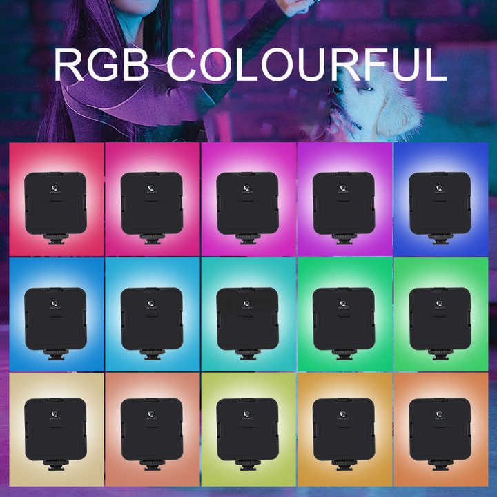 Mini RGB Light with Desk Tripod Led Video Photography Light Portable ...