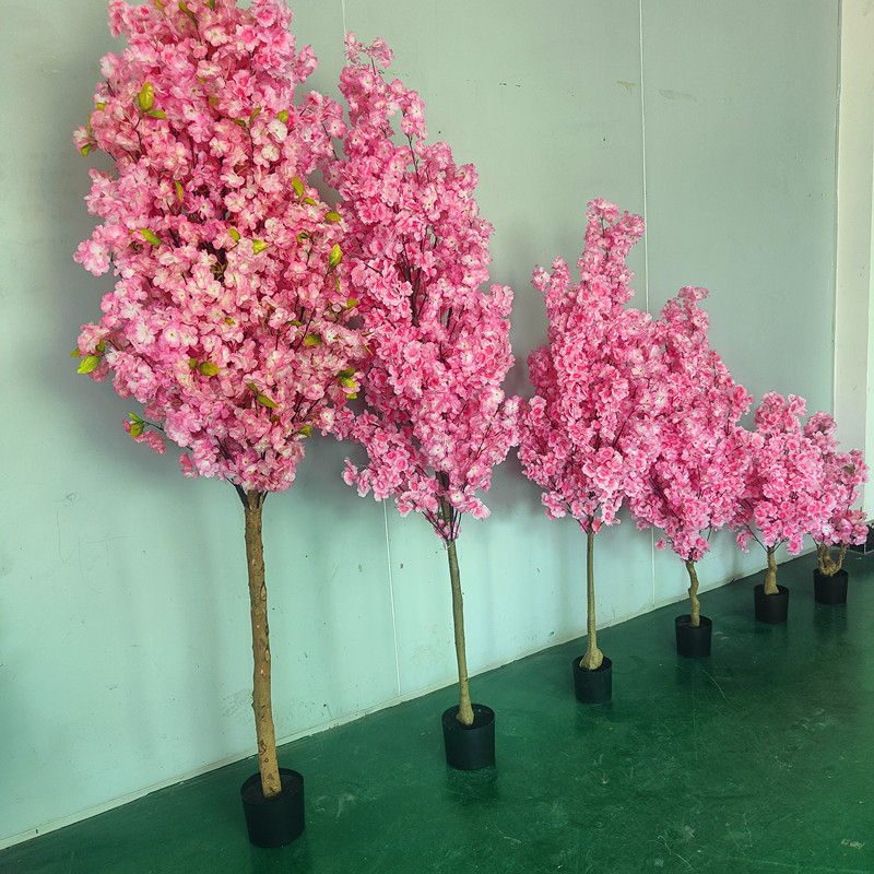 120cm Realistic Artificial Cherry Blossom Tree Silk Flower Plant for ...