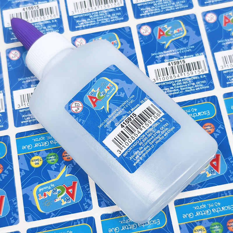 Waterproof Custom Label Full Spot UV Coating PP Synthetic Paper Labels ...