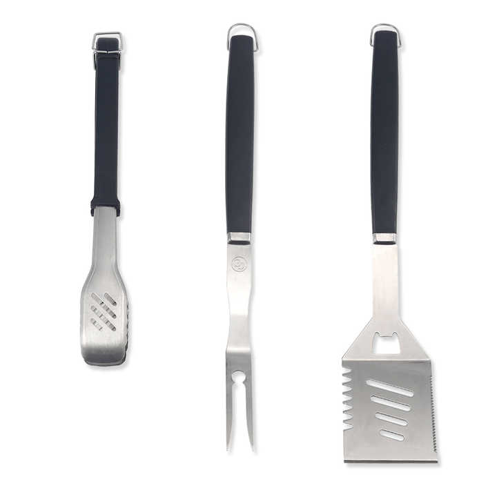 Non-stick 3pcs Stainless Steel Bbq Accessories Tools Set Barbecue ...
