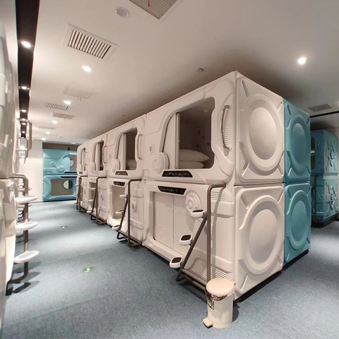 Wooden Sleeping Beds - Hotel Capsule Beds with Soundproofing