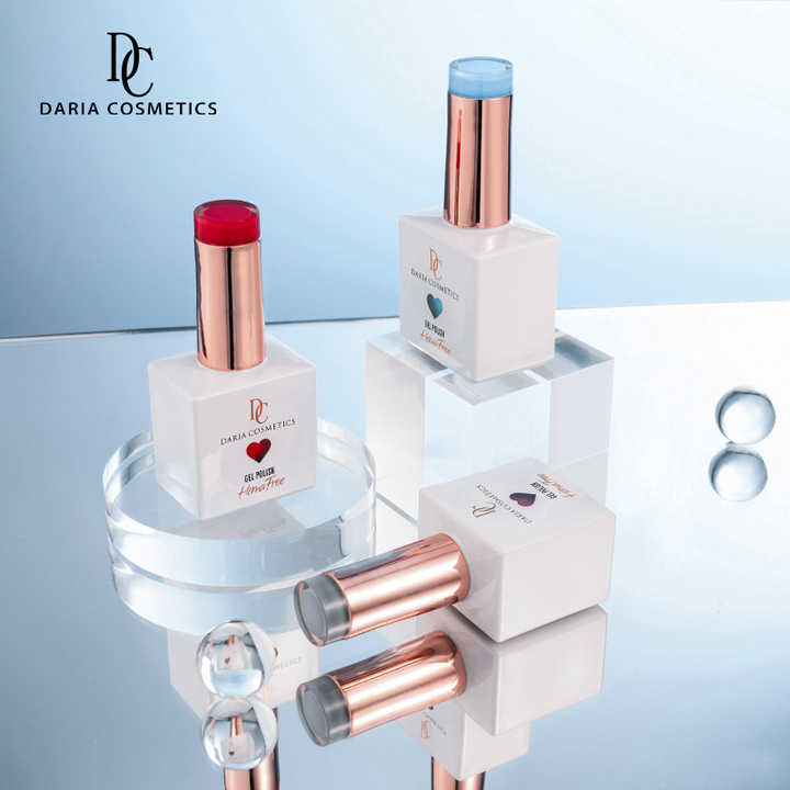 Custom 18ml 20ml Empty Gel Nail Polish Bottle - Square UV