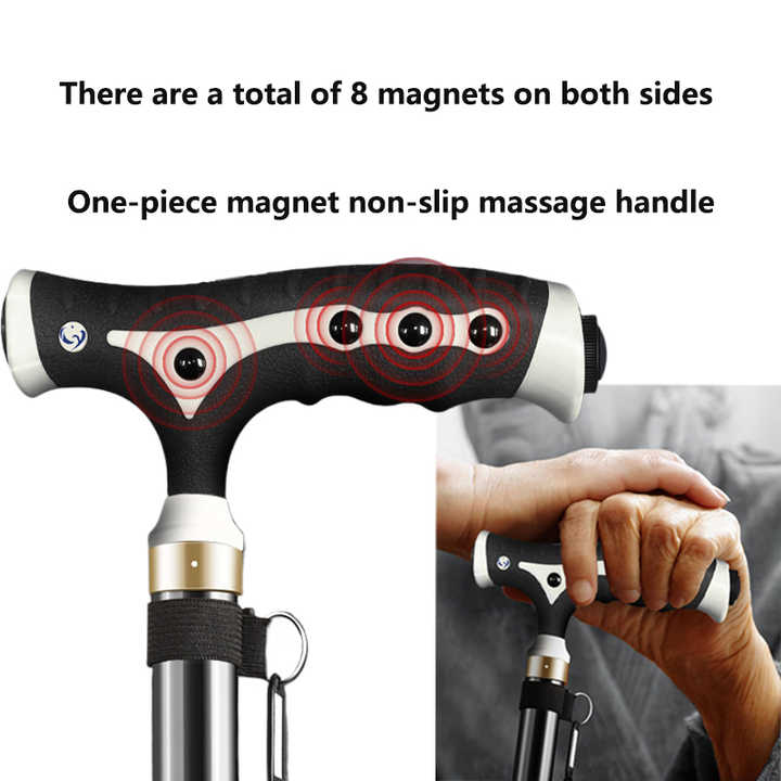 2025 New Adjustable Telescopic Medical Walking Cane with LED Light and ...
