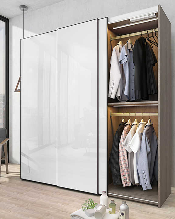 Aluminum Profiles Sliding Glass Doors for Bedroom Wardrobe