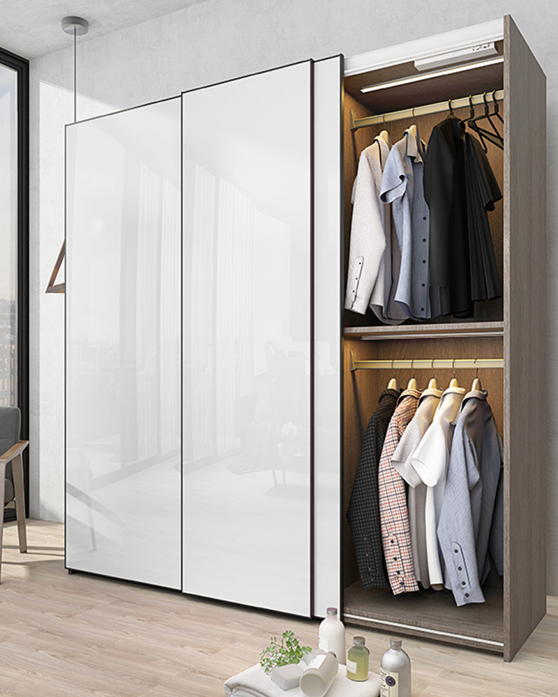 Stylish Storage Solutions: Versatile glass sliding door for wardrobe ...