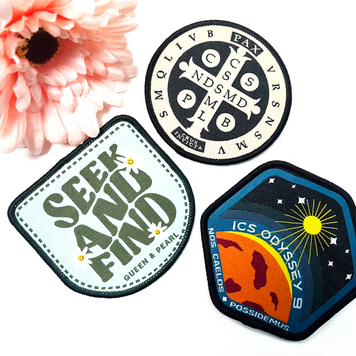 Custom Manufacturer High Quality Logo Text Woven Patches