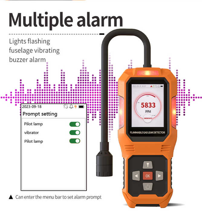 Aikesi JLY-CP100 Gas Detector - High Sensitivity & Flexibility