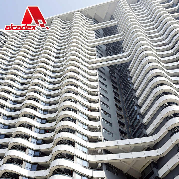 Alcadex Aluminum Decorative Cladding Panels For Curtain Walls - Oem