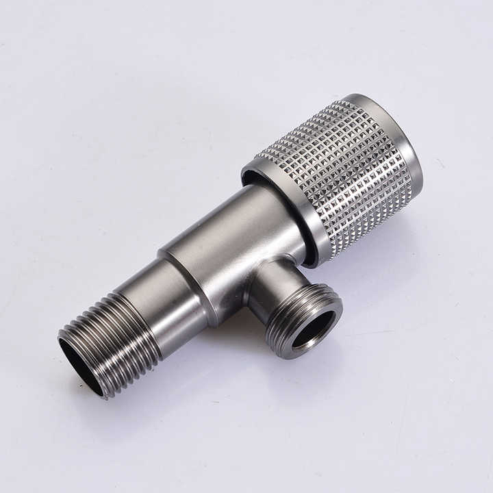 Grey Brass Cartridge Triangle Valve Wash Basin Stainless Steel Angle ...